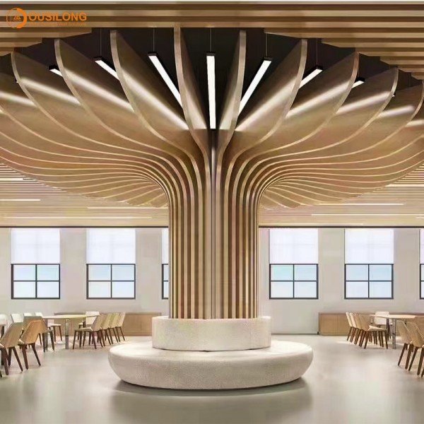 Quality Polyester Powder Coating Linear Metal Ceiling Tiles Fire Retardant Ceiling Decorative for sale