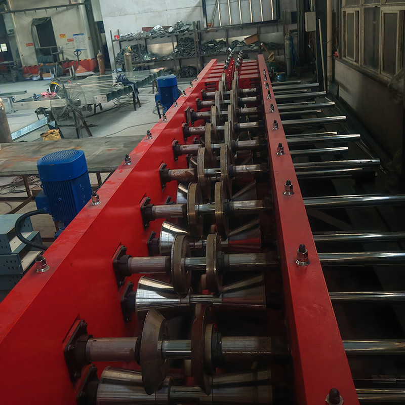 Electric Cable Tray Roll Forming Machine in operation