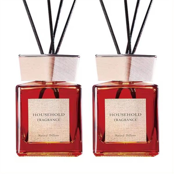 Quality 500ml Custom Fragrance Glass Perfume Bottles Reed Diffuser Glass Bottles With Box for sale