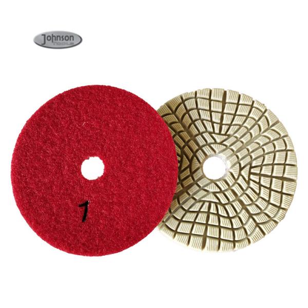 Quality 4 Inch 100mm Diamond 3 Steps Marble Polishing Pad for sale