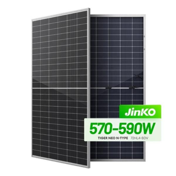 Quality Anodized Aluminium Alloy Frame 570W-590W Jinko Solar Panels for Solar Power System for sale