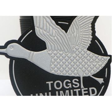 Quality Debossed 300psi 3M Reflective Labels Iron On Patches For Jeans for sale