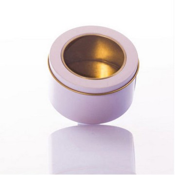 Quality Medium Large Round Tin Box With PET Window For Cookie Cake And Biscuit for sale