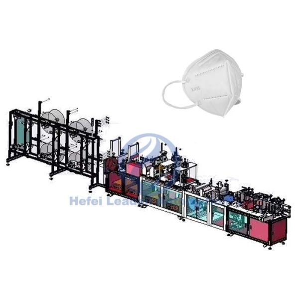Quality KN95 Cup Mask Making Machine / Fully Automatic Face Mask Production Line for sale