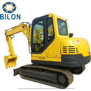 Quality High Power Mini Crawler Excavator 6 Ton Operating Weight With 4.8km/H Rated for sale