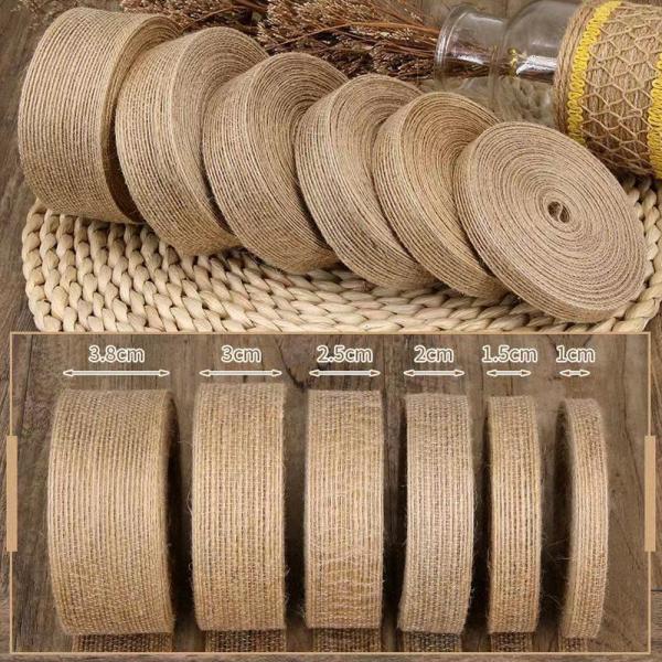 Quality Customize Loose Weave Burlap Ribbon For Gift Packing Decoration for sale
