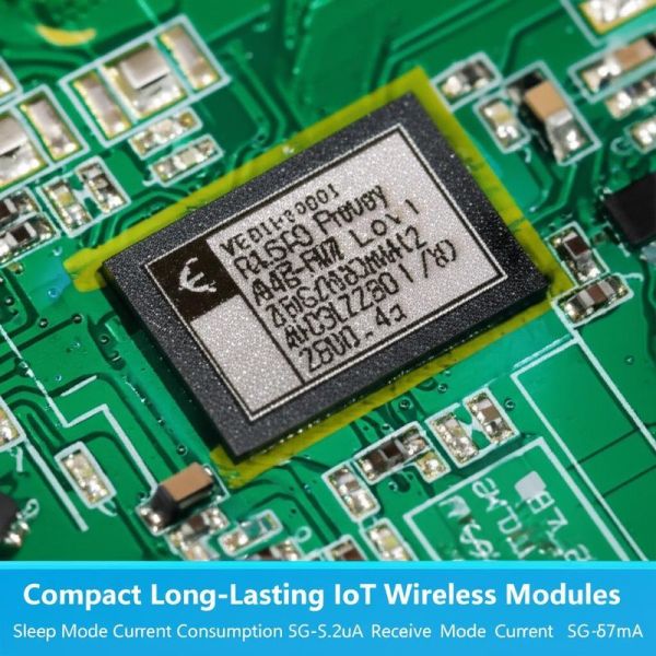 Quality Compact and Long-Lasting IoT Wireless Modules Sleep Mode Current Consumption 5G-5.2uA Receive Mode Current 5G-87mA for sale