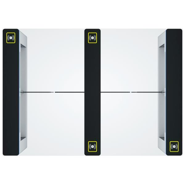 Quality Security Internal Swing Barrier , IP54 Arm Electronic Turnstile Gates for sale
