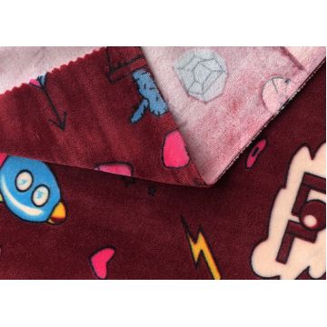 Quality Eco Friendly Stretchy 144F Printed Super Soft Minky Plush Fabric for sale