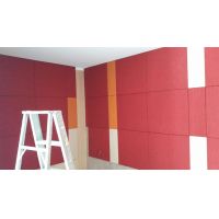 Quality Colorful Fabric Wrapped Acoustic Panel Fiberglass Board Sound Absorbing for sale