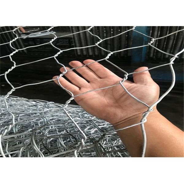 Quality Galfan Gabion box Double Twisted Stone Baskets For Retaining Walls for sale