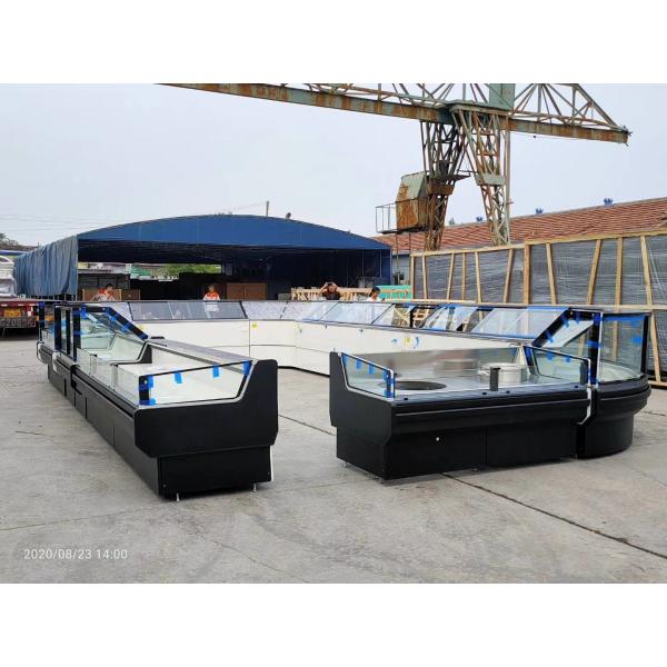 Quality Supermarket Fan Cooling Display Chiller For Sausages for sale