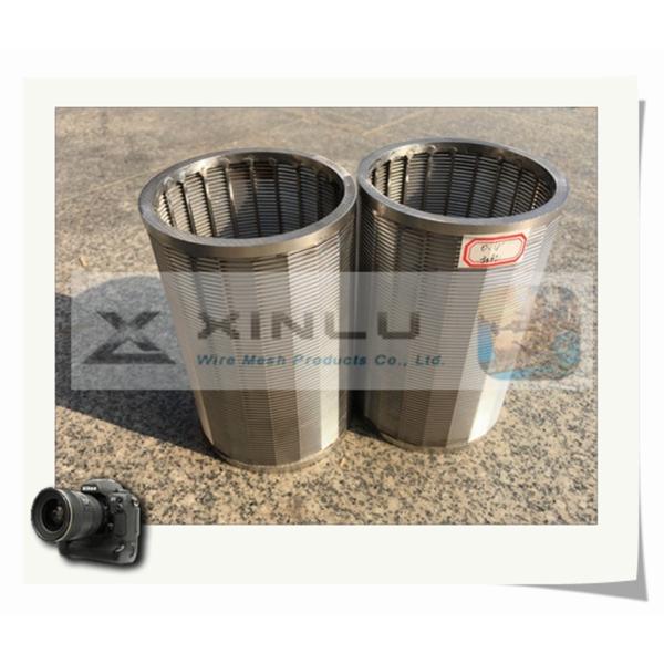 Quality 60mm Diameter V Wire Screen Pipe SS 316L Wedge Wire Screen Tube for sale