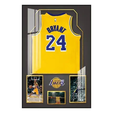 Quality Aluminum Alloy Crystal Porcelain Painting Oil Painting Wall Art With HD NBA Star's Clothes for sale