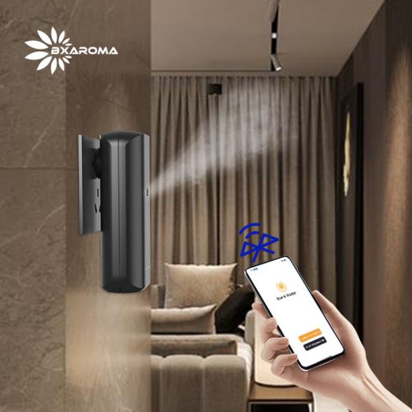 Quality Bxaroma Black Bluetooth Aroma Scent Diffuser Machine For House Beauty Salon for sale