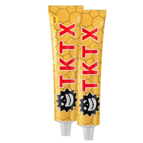 Quality 10g Numb Anesthetic Cream Yellow TKTX Numbing Cream CE SGS for sale