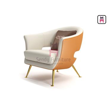 Leather Hotel Restaurant Chairs , Upholstered Leisure Sofa Chair With Power