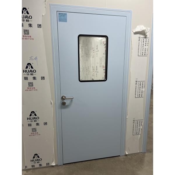 Quality Single Opening Medical Cleanroom Door Hospital Room Steel Door Customizable Size for sale