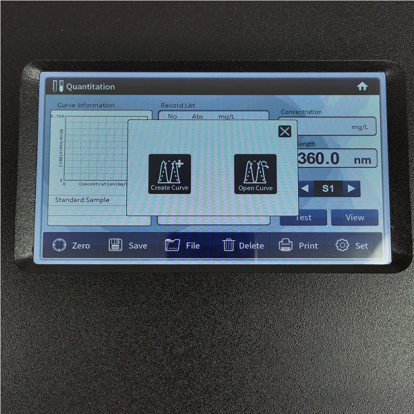Quality 7 Inch Touch Screen 1nm Xenon Lamp Double Beam Spectrophotometer for Chemistry for sale