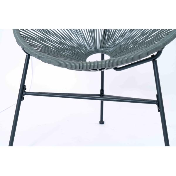 Quality Patio Outdoor Wicker Bistro Table And Chairs Dining Colorful Rattan Acapulco for sale