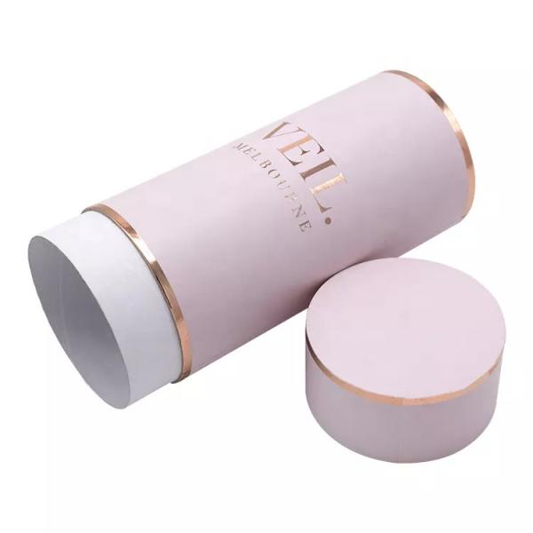 Quality Custom Printed Logo Round Cylinder Container Eco Friendly For Apparel Veil for sale