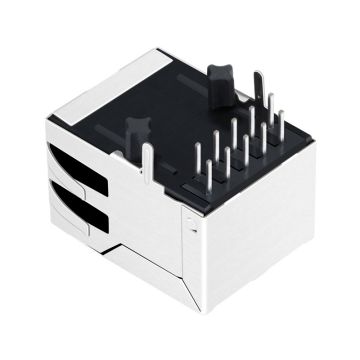 Quality XFVOIP5U-C1-4MS 10/100 Base-T Tab Down POE RJ45 Connector LPJ4335CNL for sale