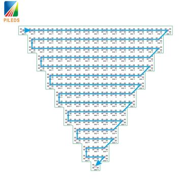 Quality Ws2812 LED Matrix Panels Synchronization Control System With Wide Viewing for sale
