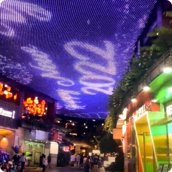 Quality Outdoor Landscape Lighting LED Mesh Screen Three Light Beads Waterproof for sale