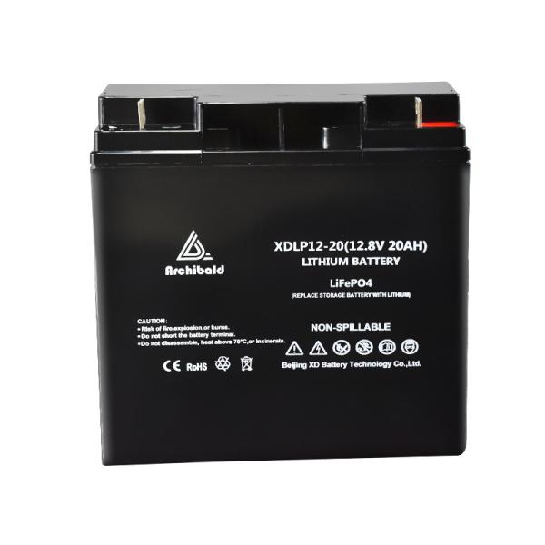 Quality MSDS 12v Lifepo4 Battery 1kHz 20Ah  Deep Cycle For LED Lighting for sale
