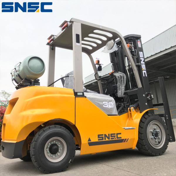 Quality 6m Lifting High Mast Forklift LPG Gas Forklift 3000kgs Load Capacity for sale