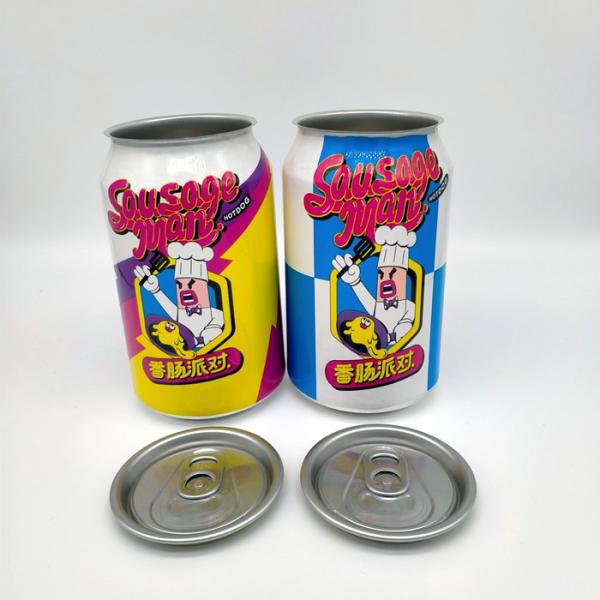Quality Stubby Coffee Tea Aluminum Coca Cola Cans 250 Ml With Easy Open End Lids for sale