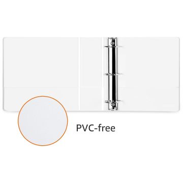 Quality Stylish White File Folder Ring Binder with Durable Hinge and ONE Touch Open for sale