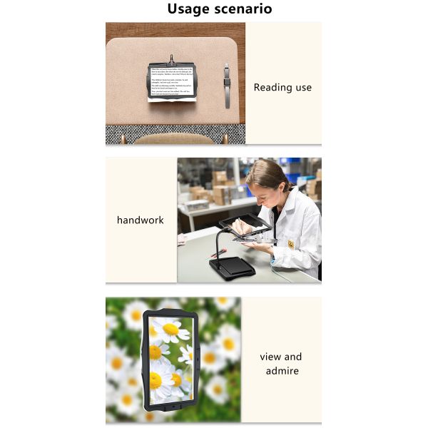 Quality LED Desktop Magnifying Glass New Launch PMMA Material Horizontal and Vertical for sale