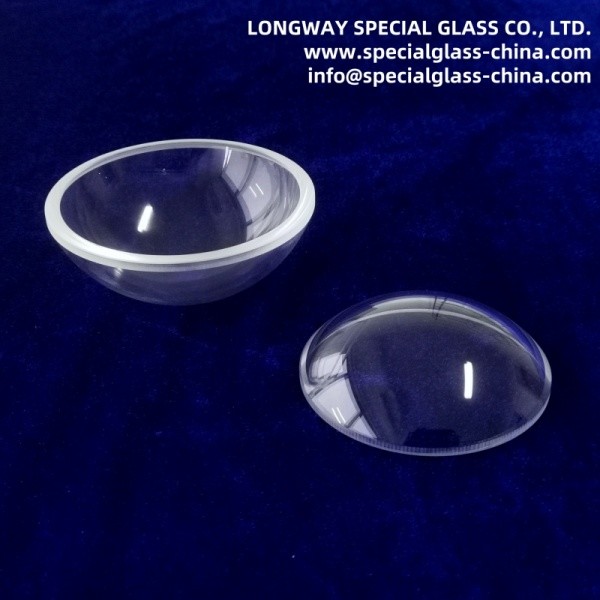 Quality OEM Bk7 JGS1 JGS2 Optical Glass Dome Lenses For Camera And CCTV for sale