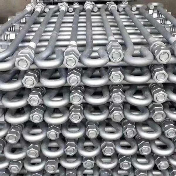 Quality DIN529 Steel Structure 9- Shaped Embedded Foudation Anchor Bolts / Eyelet Anchor for sale