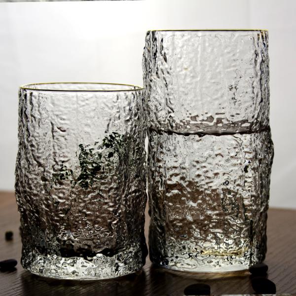 Quality Creative Embossed Stump Whiskey Glasses , Engraved Whiskey Glasses for sale