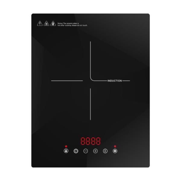 Quality Electric Single 2000w Induction Cooker Hob Advanced Crystal Glass Material for sale