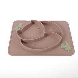 Quality Suction Divided Toddler Silicone Plates Soft With Customize Logo for sale