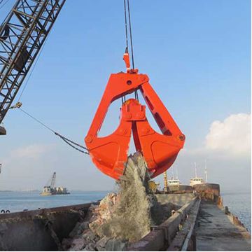 Quality NM400 Mechanical Grab Bucket 2 Peel Dredging Clamshell Material bulk cargo for sale