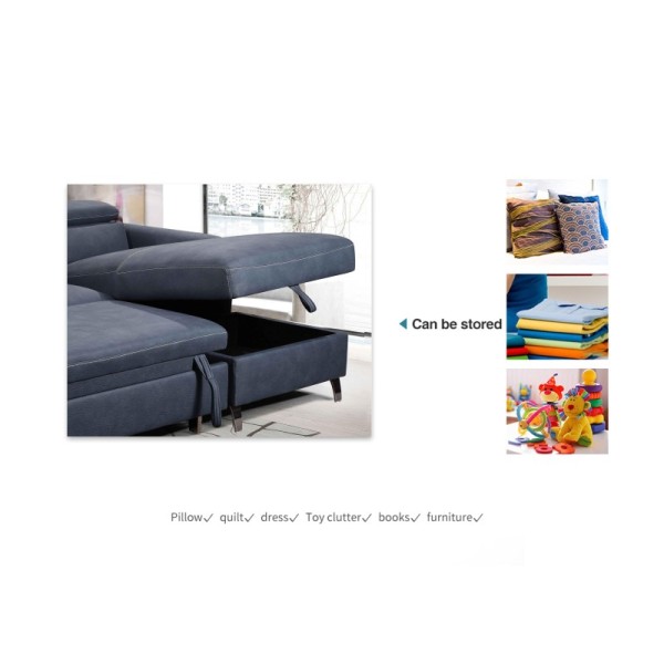 Quality Hotel Workshop Folding Sofa Bed With Storage Multifunctional for sale