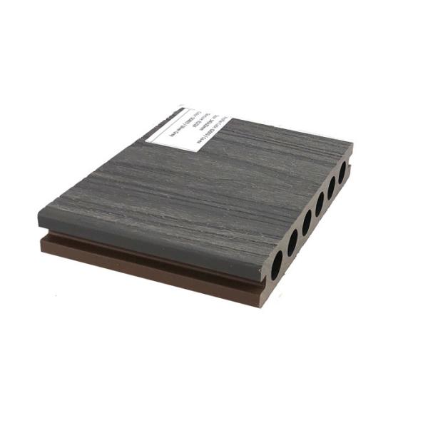 Quality 18mm Solid Plastic Composite E1E4 Solid WPC Decking Matt Finish surface for sale