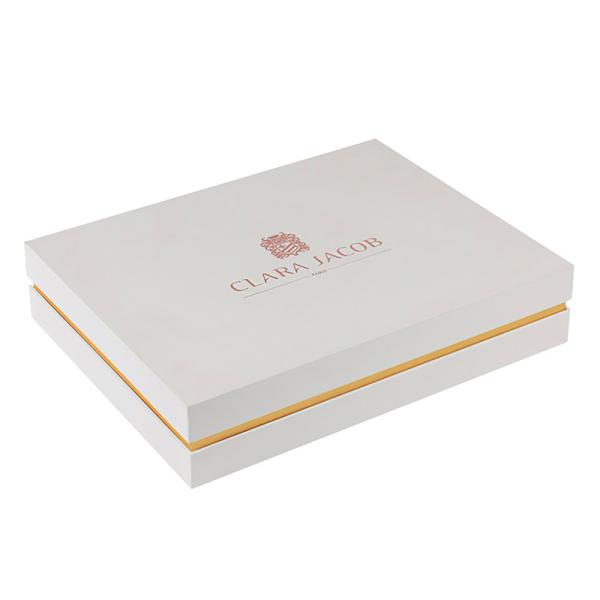 Quality Personalized Custom Logo Design White Apparel Gift Clothing Packaging Box Lid for sale