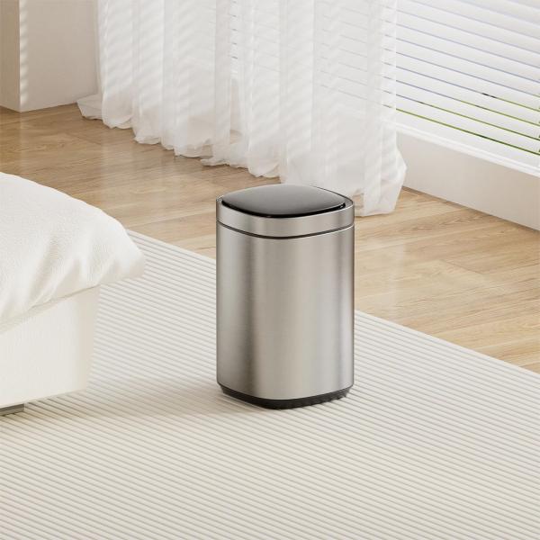Quality Touchless Intelligent Smart Sensor Bin Trash Can Stainless Steel Sustainable for sale