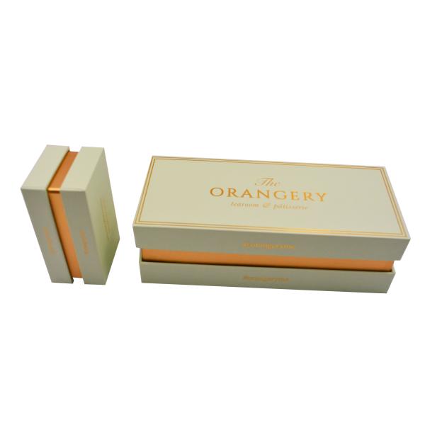 Quality Custom Two Pieces Lid And Base Cardboard Macaron Gift Box Luxury for sale