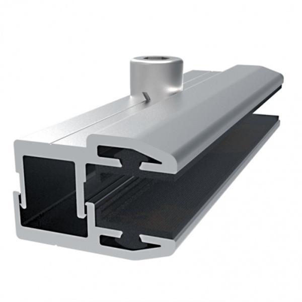 Quality Aluminum Alloy Solar Panel Clamps Extrusion Profile Frame Bracket Double Glass for sale