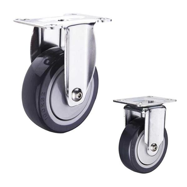 Quality 300lbs Capacity 5 Inch Polyurethane Wheels , ISO9001 Industrial Polyurethane for sale