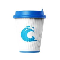 Quality Custom 8 Oz Triple Wall Coffee Cups Waterborne Coated Ripple Paper Cup for sale