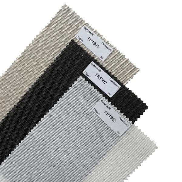 Quality 100% Polyester Translucent Fire Proof Roller Blinds Fabrics For Home Decortation for sale