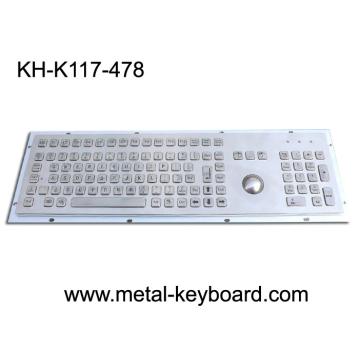 Quality Vandal - Resistance IP65 Industrial PC Keyboard with 25MM Metal Trackball for sale