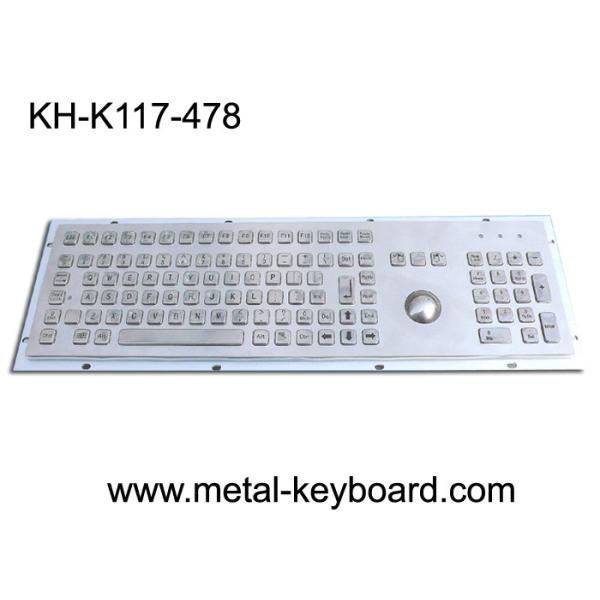 Quality Vandal - Resistance IP65 Industrial PC Keyboard with 25MM Metal Trackball for sale